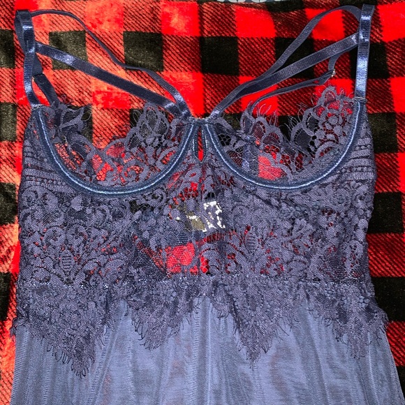 Intimates & Sleepwear | Royal Blue Lingerie Dressadjustable Straps And ...